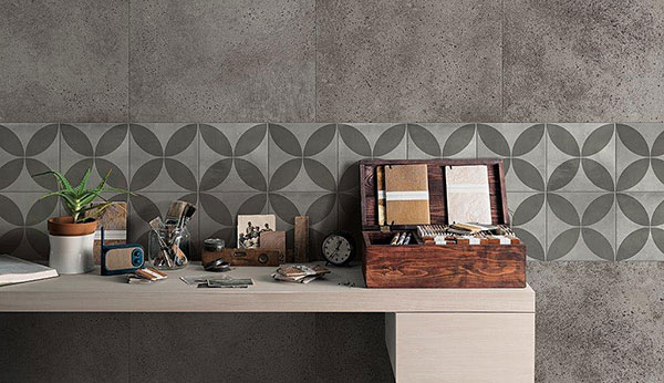 SOFT GREY VINE ON WHITE MATT BOLD - 200x200mm | The Tile Mob