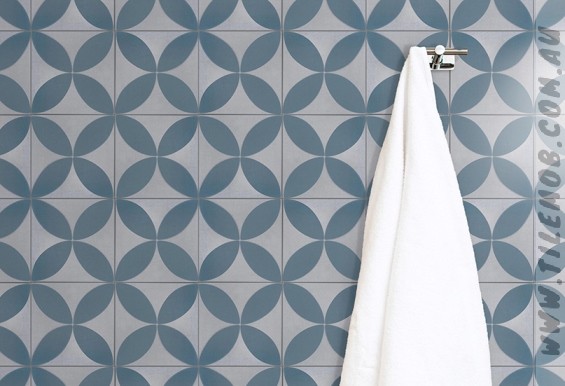 DENIM BLUE MATT CAMBRIDGE ARTISAN - 200x200mm | The Tile Mob