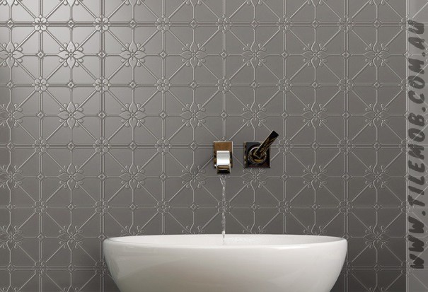 ELEPHANT GREY MATT RICHMOND INFINITY PRESSMETAL LOOK TILE - 300x600mm ...