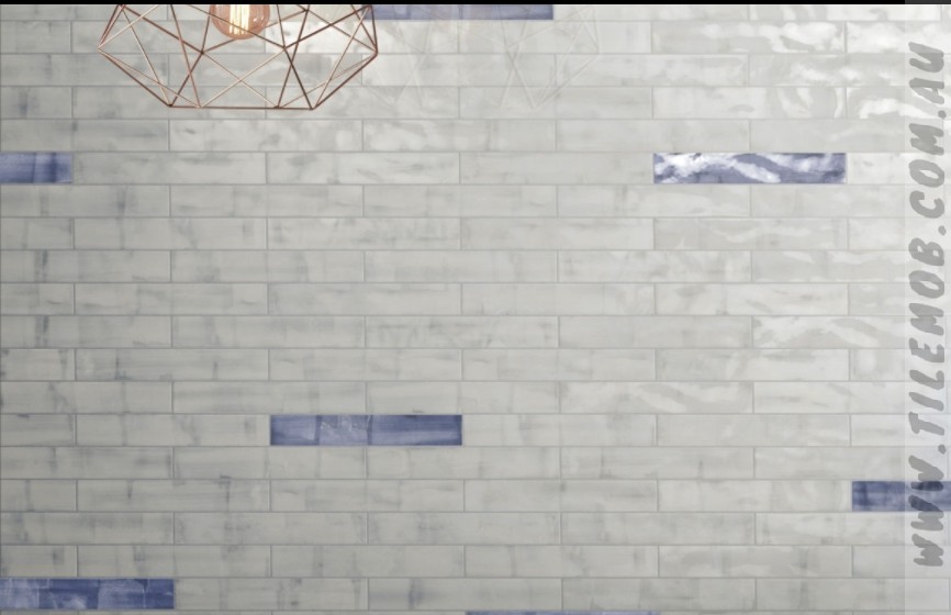 ICE BLUE GLOSS SUBWAY TILE